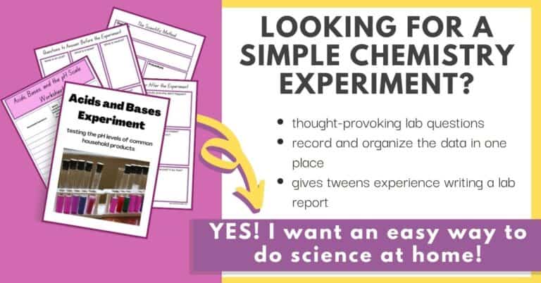 Acids and Bases Experiment for Middle School