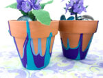Pour Painting Flower Pot