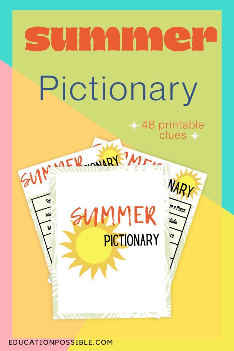 Summer Pictionary Game