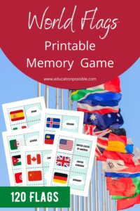 Printable Flags of the World Matching Game
